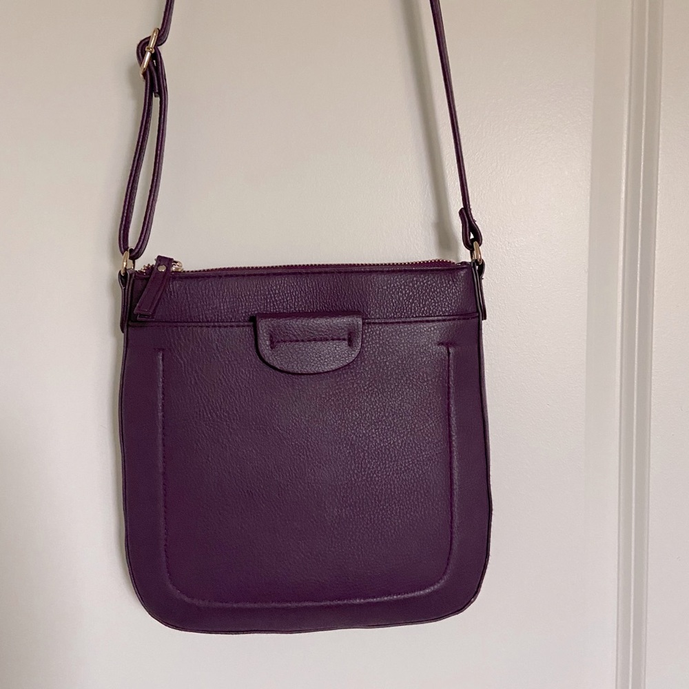 Versatile Purple Crossbody Bag - Gem